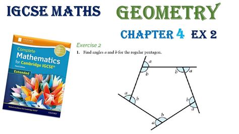 Geometry Polygons 4 Ex 2 Q 1 Cambridge Mathematics Igcse Extended David Rayner Youtube