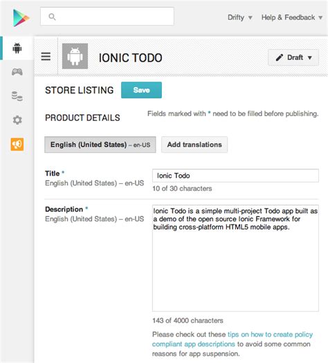 Publishing Your App