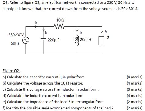 Solved Figure Q2 A Calculate The Capacitor Current I1 In Chegg Com