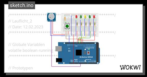 Lauflicht2 Wokwi Esp32 Stm32 Arduino Simulator