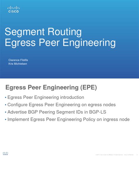 Segment Routing Egress Peer Engineering Pdf Routing Networking