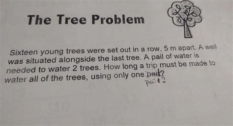 Solved The Tree Problem Sixteen Babe Trees Were Set Out In Chegg Com