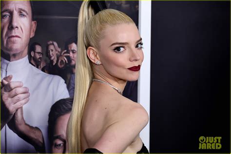 Anya Taylor Joy Joins The Menu Cast At Nyc Premiere See The Red
