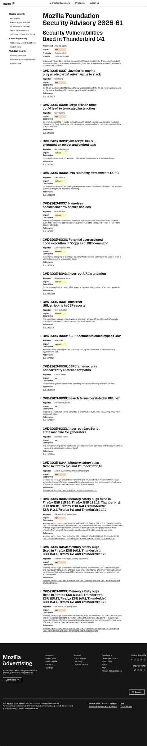 漏洞信息cve 2025 8032 By 漏洞平台