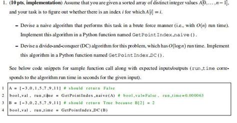Solved 1 10 Pts Implementation Assume That You Are Given