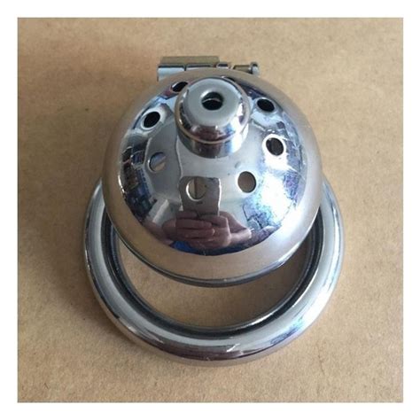 Stainless Steel Penis Cage With Hollow Urethral Catheter Chastity Lock Device Sex Toys For Man