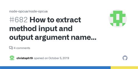How To Extract Method Input And Output Argument Names Issue Node Opcua Node Opcua