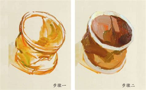 色彩水桶的画法