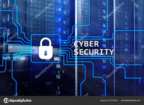 Cyber Security Information Privacy Data Protection Concept Server Room