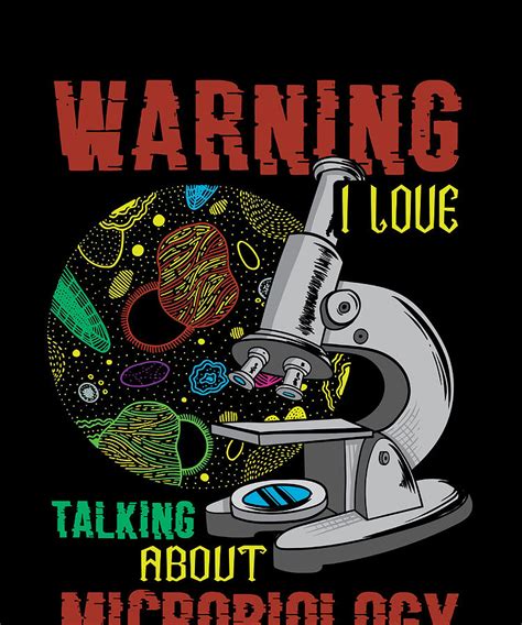 Warning I Love Talking About Microbiology Lab Painting By Aiden Holly