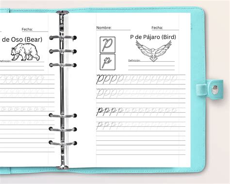 Spanish Cursive Handwriting Practice Worksheets Printable Neat