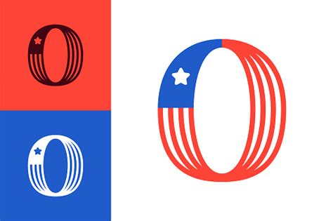 0 로고 미국 국기로 만든 숫자 0 별과 줄무늬가 있는 Serif 글꼴입니다 0에 대한 스톡 벡터 아트 및 기타 이미지 0 7월 4일 Championship Istock