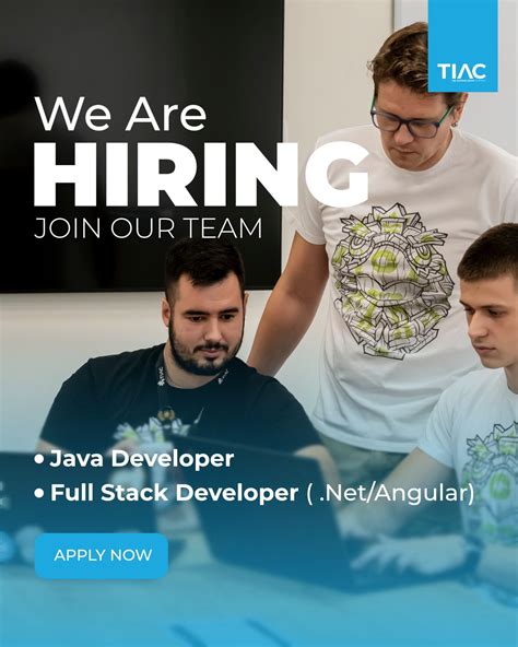 Java Developer Angular Hiring Job Tiac Doo