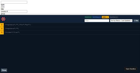 React Query Cache Example Codesandbox