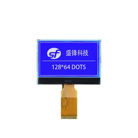 china 128 64 dot matrix graphic cog lcd module stn blue manufacturer