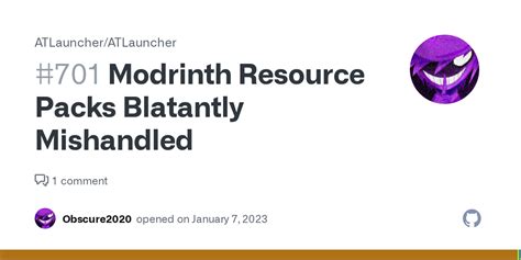 Modrinth Resource Packs Blatantly Mishandled · Issue 701 · Atlauncher