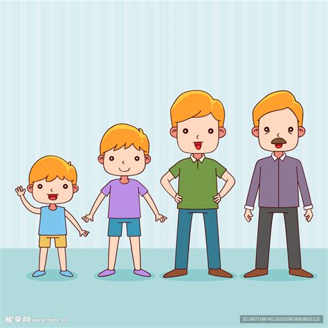 人生不同阶段的形象设计图 Psd分层素材 Psd分层素材 设计图库 昵图网