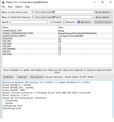 Lightgbm Gpu Doesnt Work On Win10 Even If I Have Figured And Compiled Right In Cmake And No