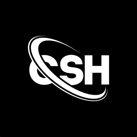 CSH Logo CSH Letter CSH Letter Logo Design Initials CSH Logo Linked