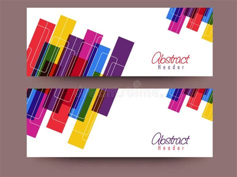 Abstract Style Header Or Banner Design For Advertising Stock