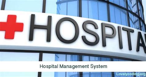 Hospital Management System Project For Final Year Lovelycoding Org