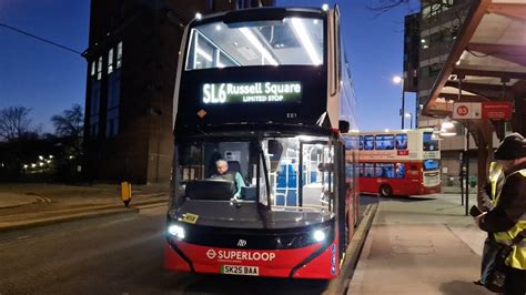 Full Journey Superloop Bus Sl6 West Croydon Russell Square Sk25baa Ee1 Youtube