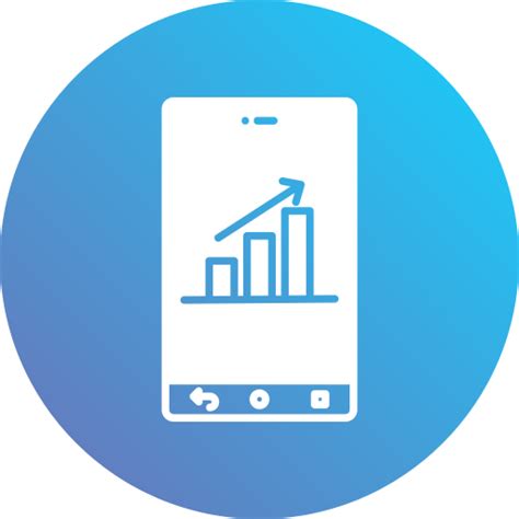 Mobile Analytics Generic Flat Gradient Icon