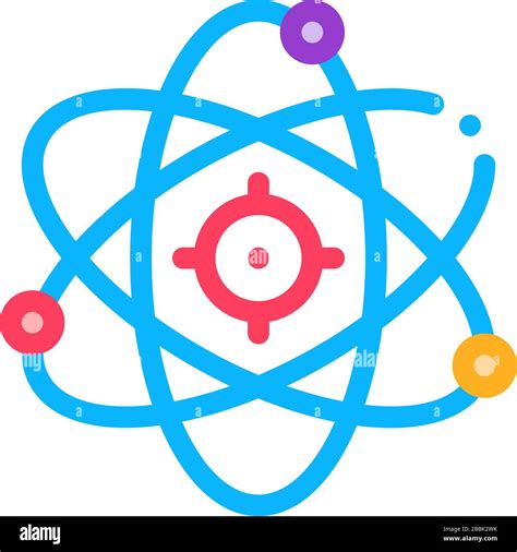Atom Molecule Icon Vector Outline Illustration Stock Vector Image Art Alamy