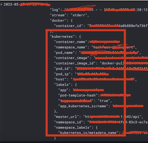 How To Enter Kubernetes Metakubernetespodlabel Into Log Stream