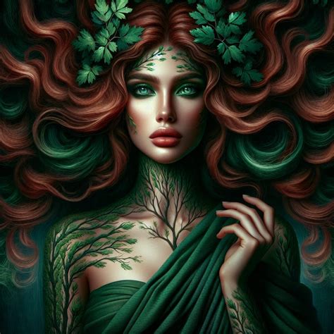 Chrysopeleia A Hamadryad Nymph From Greek Mythology A Tree Goddess