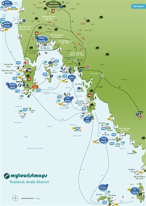 Interactive Tourist Map Of Krabi Thailand