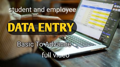 Data Entry Work Complete Tutorial In Excel Dataentry In Exceldata