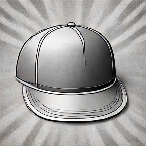 A Silver Cap With A Silver Band And A Silver Band Premium Ai
