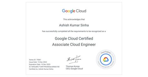 Ashish Kumar Sinha On Linkedin Associate Cloud Engineer • Ashish Kumar