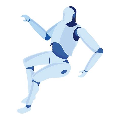 Ai Robot Seated 13818809 Vector Art At Vecteezy
