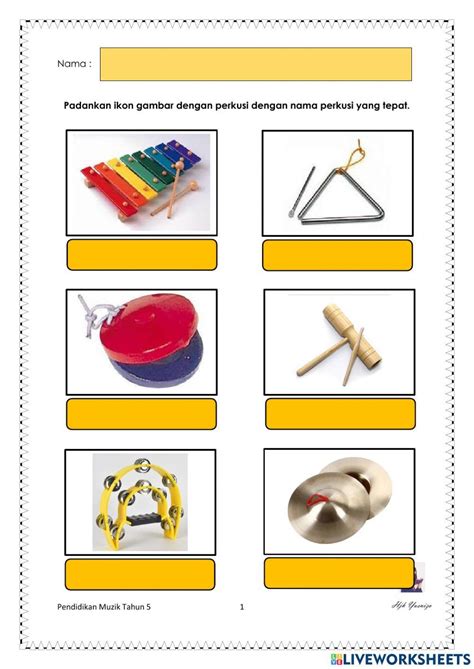 Pendidikan Muzi… Free Interactive Worksheets 3160667