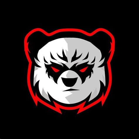 Panda Mascot Logo Vector