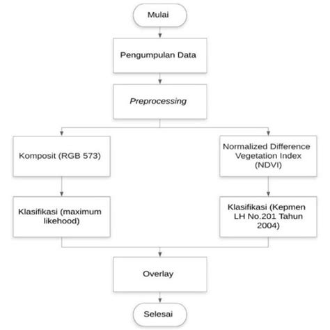 Stages Of Research On Mangrove Density Using The Ndvi Method