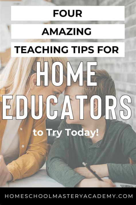Four Amazing Teaching Tips For Home Educators To Try Today
