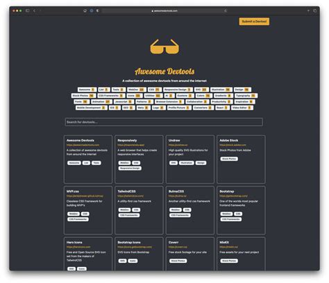 i created a website for sharing devtools and other resources for web