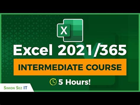 Free Video Microsoft Excel Intermediate Training Excel Tutorial Class From Simon Sez It