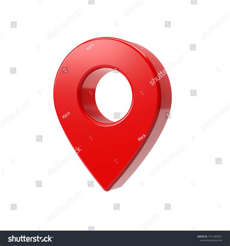 Red Map Pointer D Pin Location Stock Illustration Shutterstock