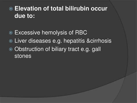 Ppt Exp 6 Determination Of Total And Direct Bilirubin Powerpoint Presentation Id 4311734