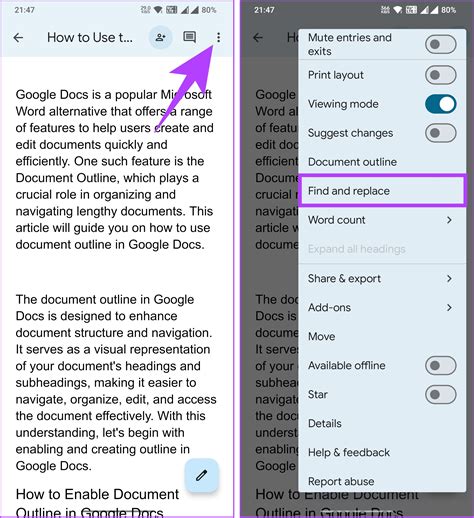 How To Search For A Word In Google Docs On Desktop And Mobile Guiding Tech