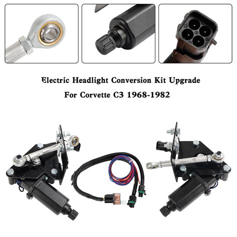 Electric Headlight Conversion Kit Upgrade For Corvette C3 1968 1982
