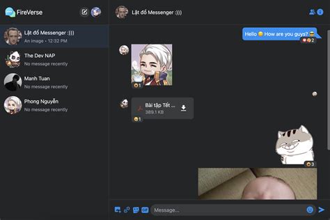 GitHub Napthedev Fireverse A Chat App Made With React Typescript Firebase Tailwind