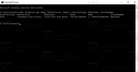 Get Disk Drive Information In Windows With This Command