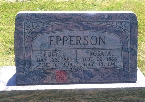 Ruby Elbert Rube” Epperson 1865 1939 Find A Grave Memorial