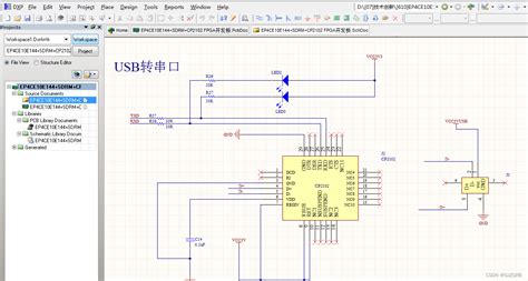 基于ep4ce10e144sdrmcp2102 Fpga（cyclone4e）应用开发板硬件（原理图pcb）文件，ad09设计的工程文件