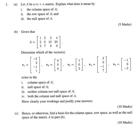 solved a ﻿let a ﻿be a m×n ﻿matrix explain what does it